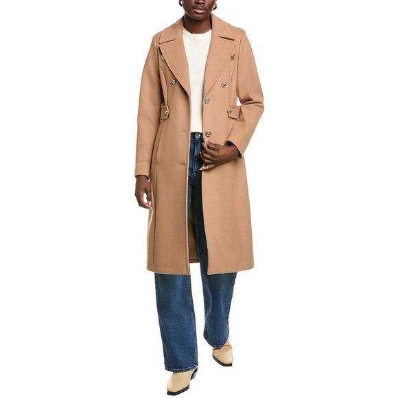 Kenneth Cole | Jackets & Coats | Kenneth Cole Womens Military Long ...